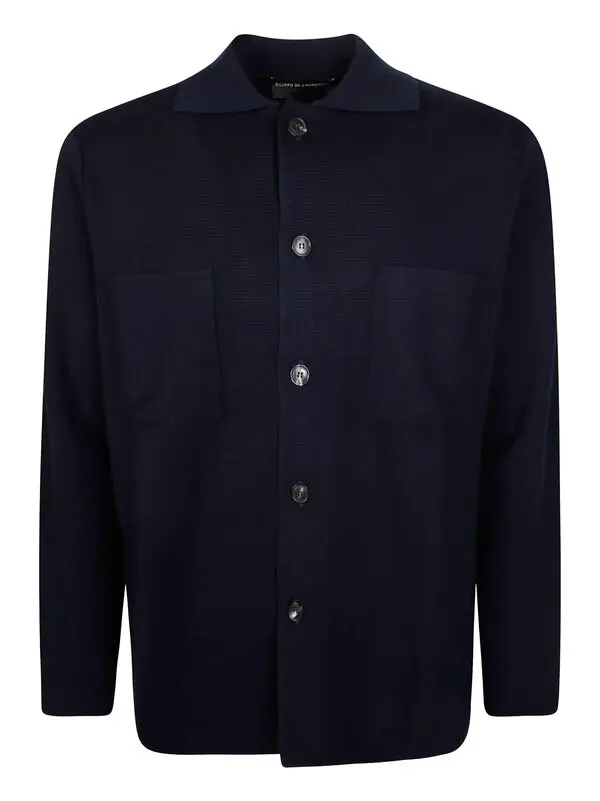 FILIPPO DE LAURENTIIS Jacket Shirt - Blu
