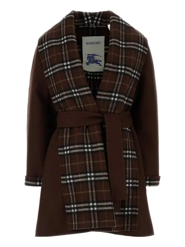 Burberry Embroidered Wool Jacket - Brown