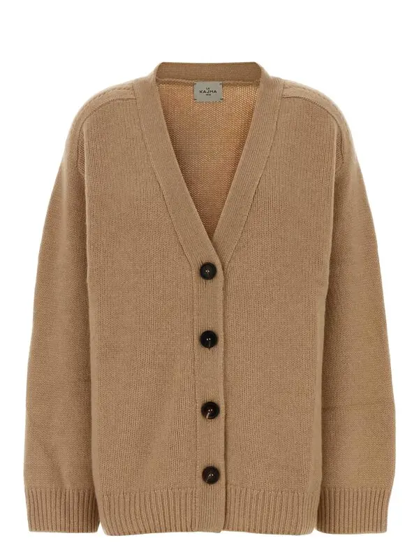 Le Kasha Organic Cashmere Cardigan - Camel