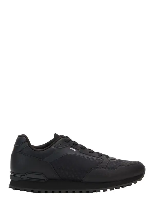 BOSS Parkour-l Run Lightweight Mesh Sneaker For - Black