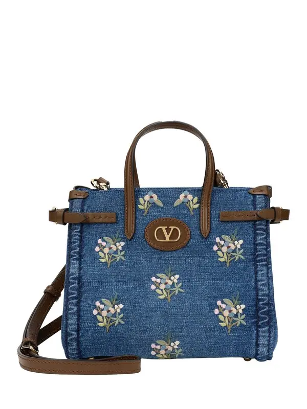 Valentino Garavani Mini Antibes Handbag - Denim