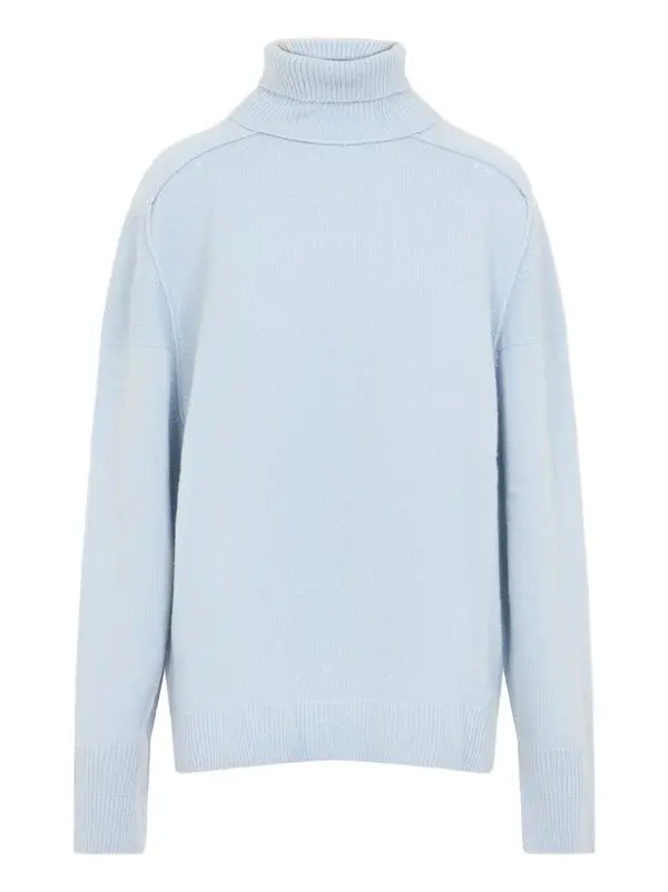 Carven Roll Neck Cashmere Jumper - Blue