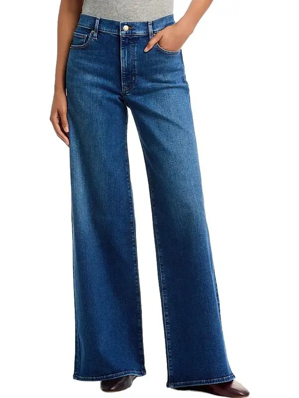 FRAME The Palace High Rise Wide Leg Jeans - Sonnet