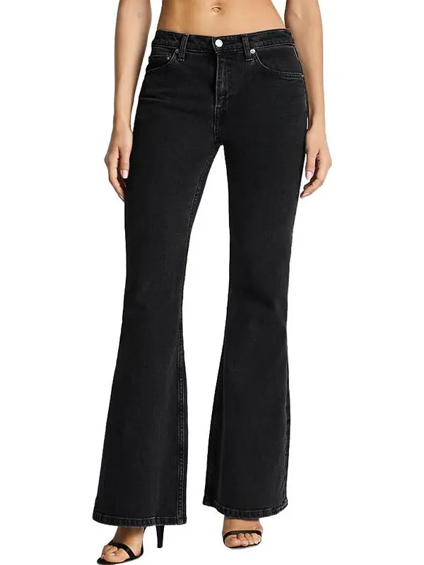 RE/DONE Struttini High Rise Flare Jeans - Backtrack