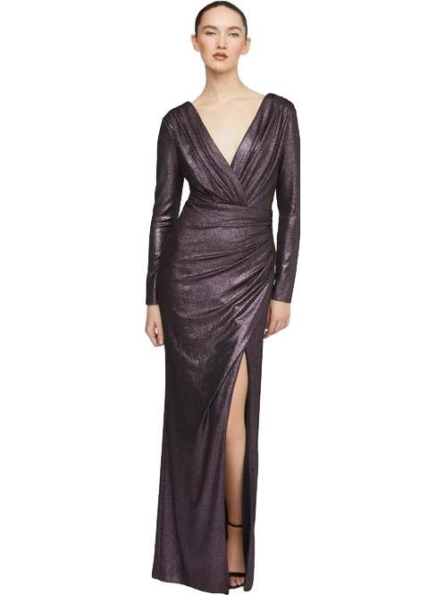 Halston Linda Jersey Gown - Amethyst