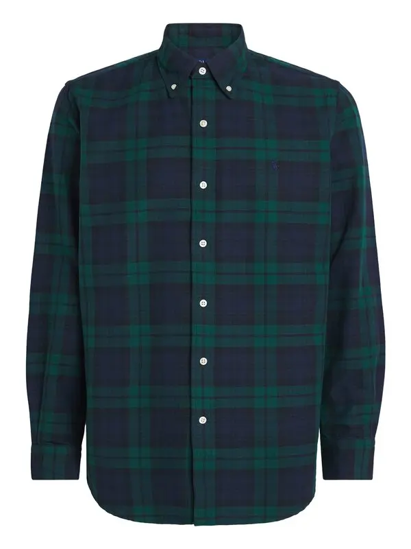 Polo Ralph Lauren Cotton Check Oxford Shirt - Navy