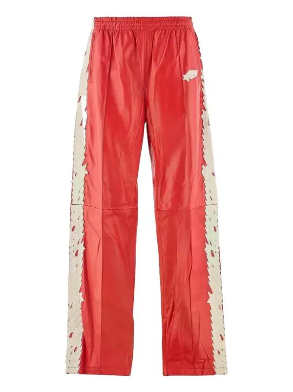 SAINT MXXXXXX X Bape Logo-patch Star-appliqué Track Pants - Red