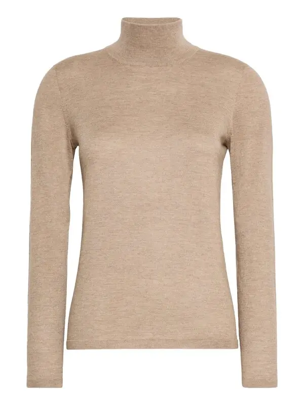 Max Mara Cashmere Rollneck Sweater - Beige
