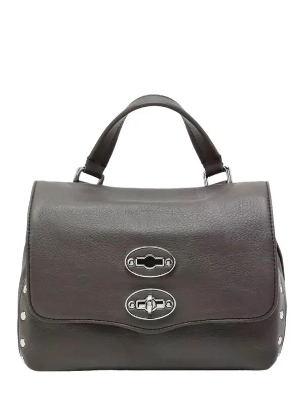 ZANELLATO Mini Postina Studded Tote Bag - Grey