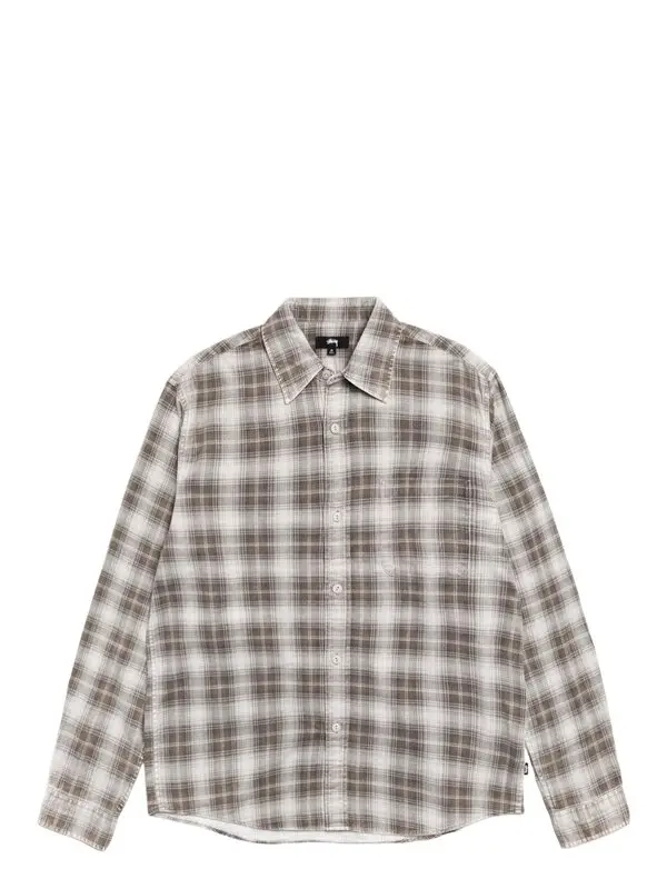 StÜssy Long Sleeve Shirt - Brown