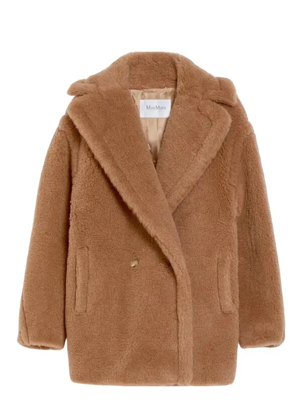Max Mara Short Teddy Bear Icon Coat - Camel