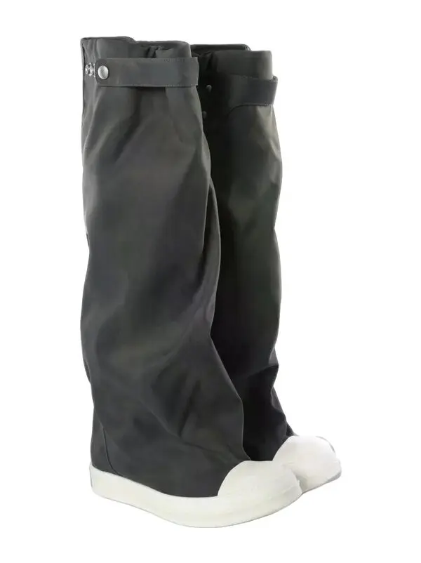 Rick Owens Elephant Gaiter-overlay Boots - Grey