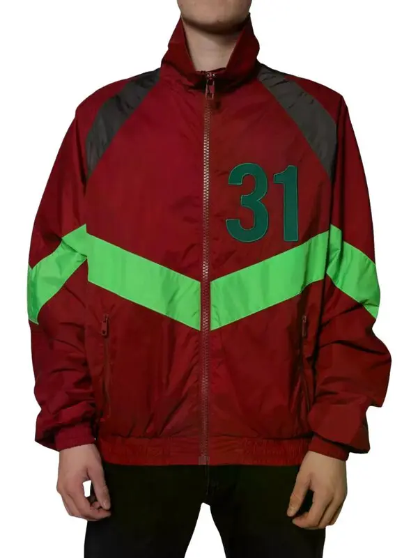 Dolce & Gabbana Chevron-detail Zip-up Jacket - Red