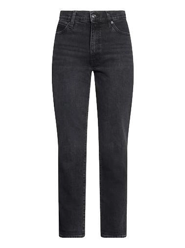 FRAME The Borrowed Jeans Size Cotton, Elastane - Black