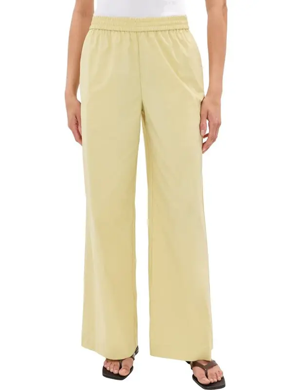 LE BOP Arden Wide Leg Pants - Honeydew