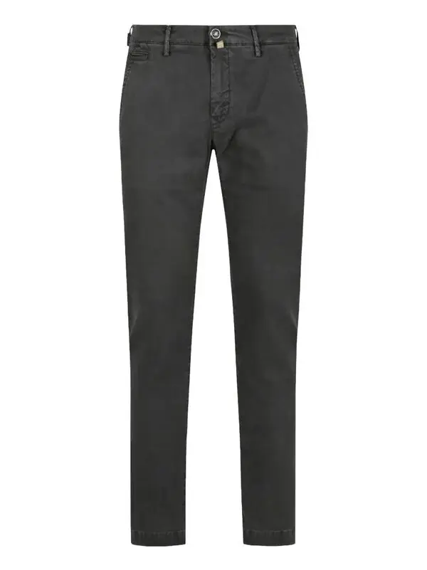 JACOB COHЁN Logo-patch Trousers - Grey