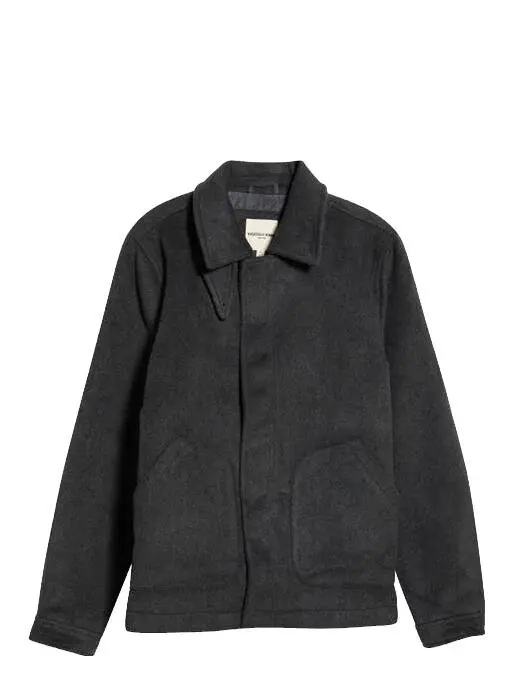 Bagatelle Wool Blend Blouson Jacket - Grey