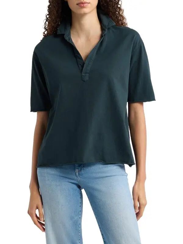 Frank & Eileen Patty Short Sleeve Popover Tee - Pine