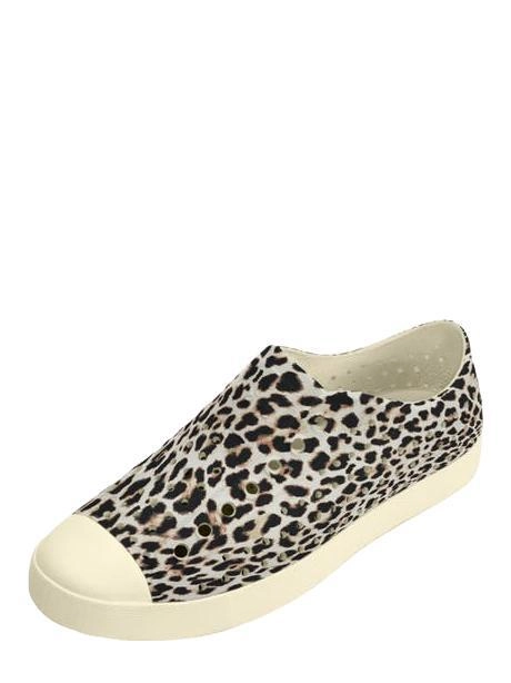 Native Shoes Jefferson Wanderfoam Slip-on Sneaker - Bone White/bone White/leopard
