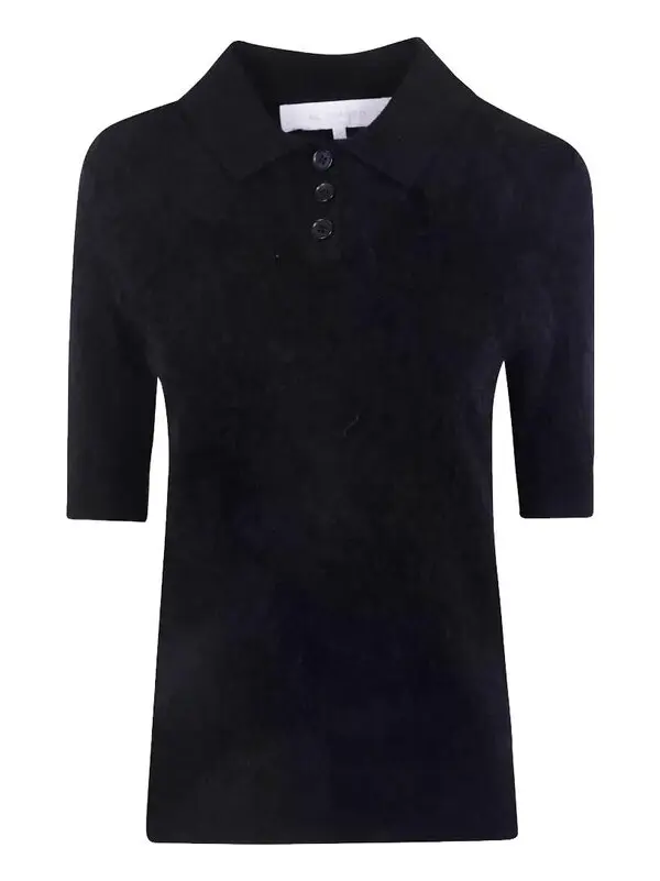 ABSOLUT CASHMERE Cashmere Short-sleeve Sweater - Black