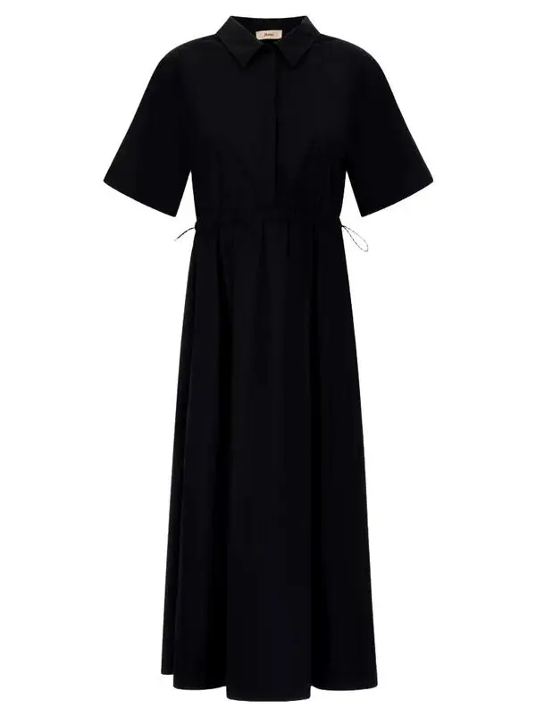 Herno Short-sleeves Midi Dress - Black
