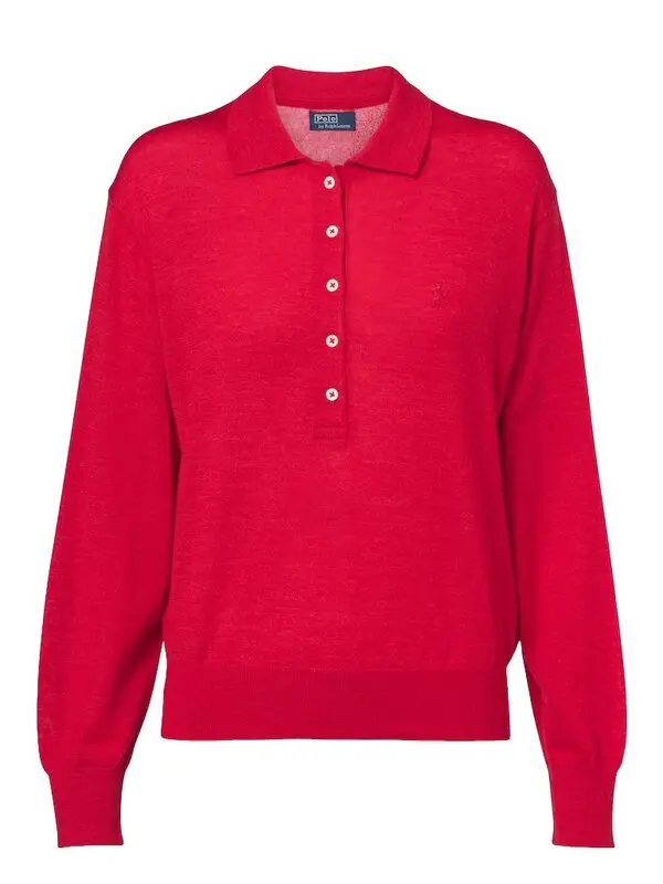 Polo Ralph Lauren Wool Polo Sweater - Red