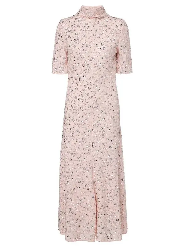 Rabanne Sequined Midi Dress - Pink