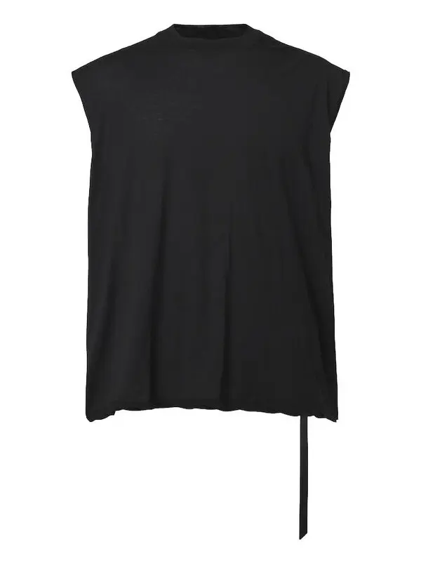 Rick Owens Dylan Cotton Gauze Jersey Top - Black