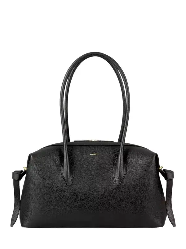 Yuzefi Brioche Pebble-grain Leather Shoulder Bag - Black