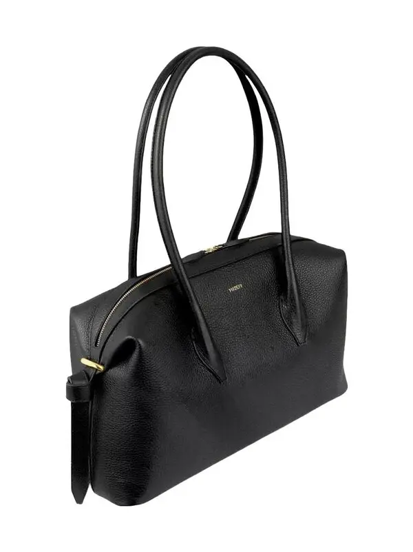 Yuzefi Brioche Pebble-grain Leather Shoulder Bag - Black