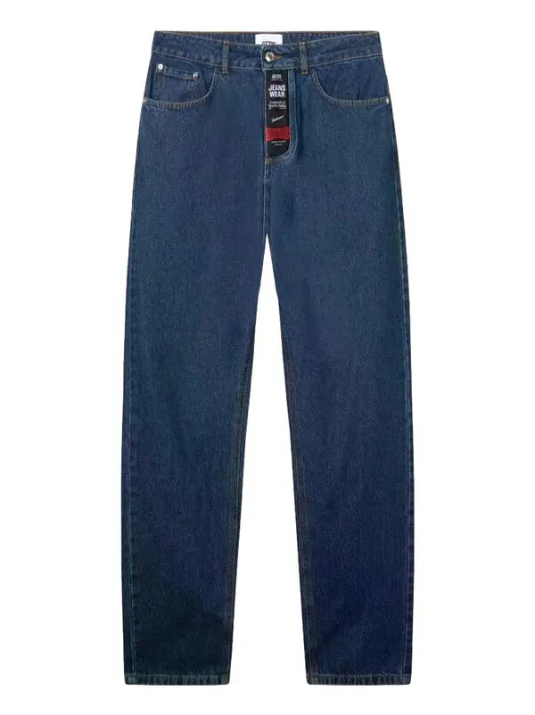 Gcds Five-pocket Straight-leg Jeans - Blue