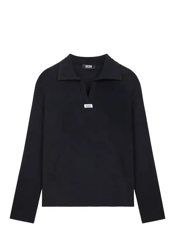 Gcds Gothic Long-sleeve T-shirt - Black