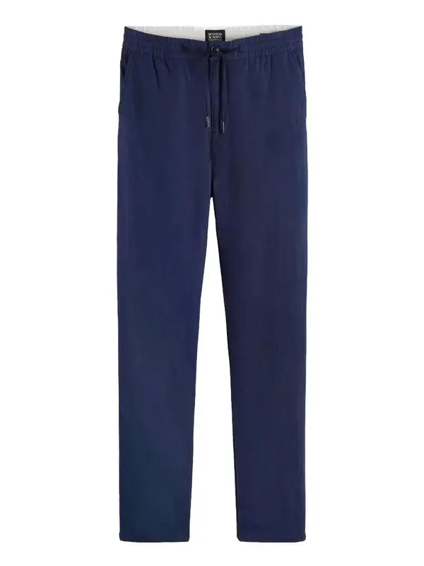 Scotch & Soda Warren Drawstring-waistband Trousers - Blue