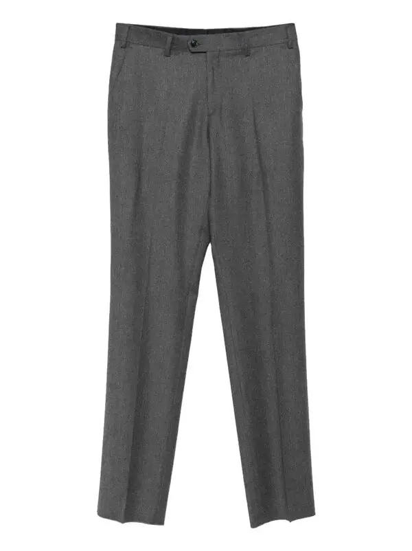 Paul Smith Pressed-crease Tailored Trousers - Grey