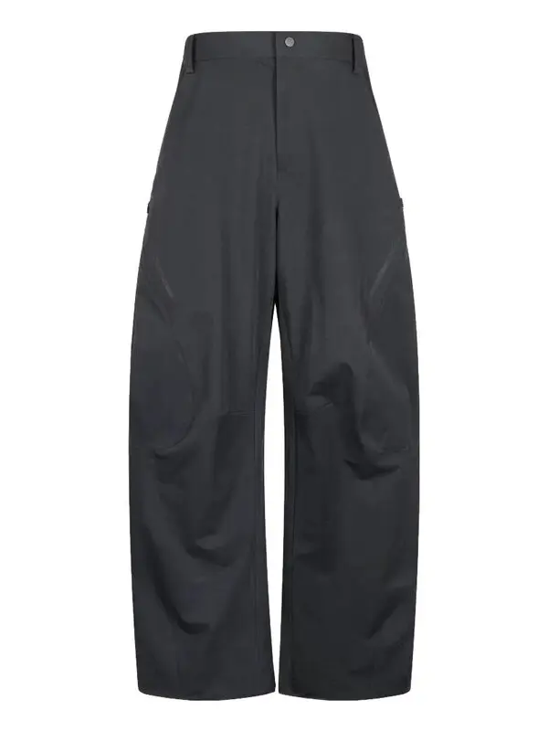 CROQUIS Wide-leg Panelled Trousers - Black