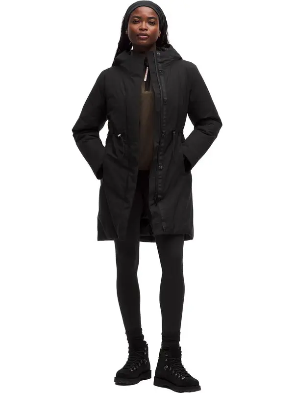 Lululemon Waterproof Insulated Cinch-waist Parka - Black