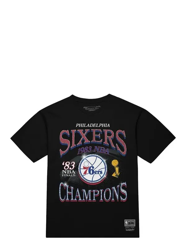 Mitchell & Ness Philadelphia 76ers Champions Era T-shirt - Black
