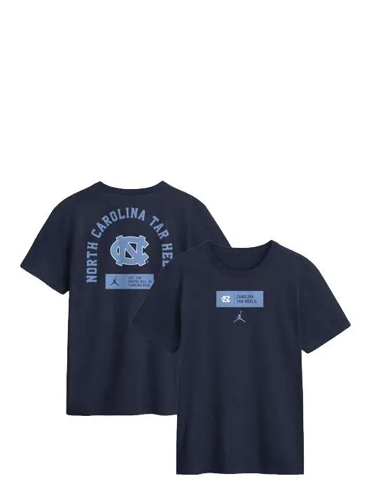 JORDAN BRAND North Carolina Tar Heels Primetime Crew T-shirt - Navy