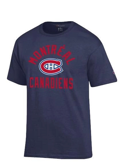 Champion Montreal Canadiens Primary Logo Jersey T-shirt - Navy