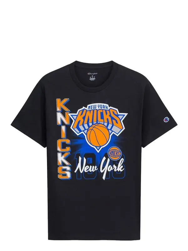 Champion New York Knicks Vertical Jersey T-shirt - Black