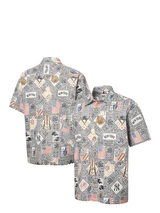 Reyn Spooner New York Yankees Americana Button-up Shirt - Navy