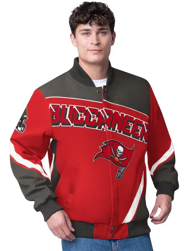 G-III EXTREME Tampa Bay Buccaneers Maximum Racing Full-snap Jacket - Red