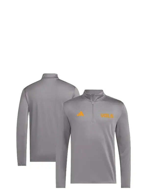 Adidas Tennessee Volunteers Ultimate365 Cozy Quarter-zip Top - Gray