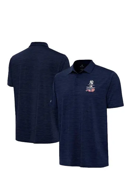 ANTIGUA New York Yankees Celebrating America's 250th Layout Polo - Heather Navy