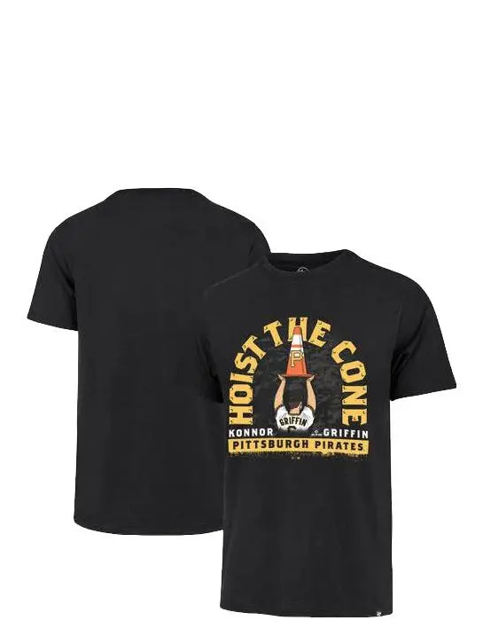 '47 Konnor Griffin Pittsburgh Pirates Hoist The Cone Player Graphic T-shirt - Black