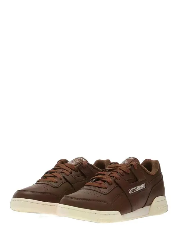 REEBOK Workout Plus Logo-patch Sneakers - Brown