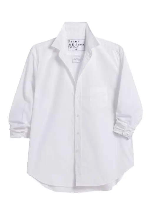 Frank & Eileen Eileen Relaxed Cotton Button-up Shirt - White