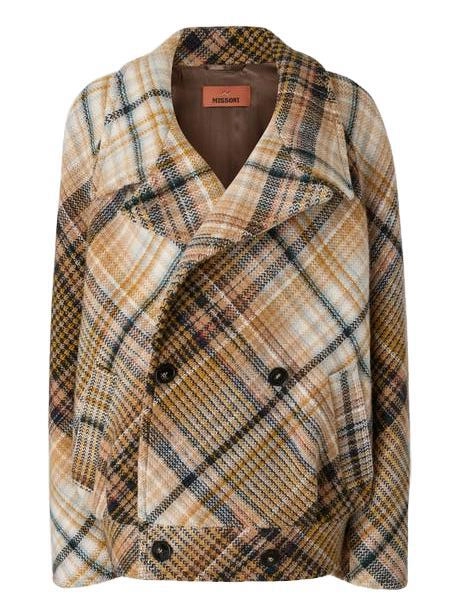 Missoni Double-breasted Raglan Jacket - Multicoloured