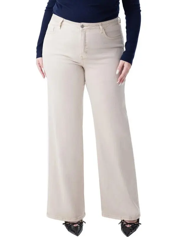 BAYEAS Mid Rise Wide Leg Jeans - Voida