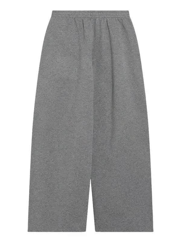 Balenciaga Logo-print Wide-leg Track Pants - Grey